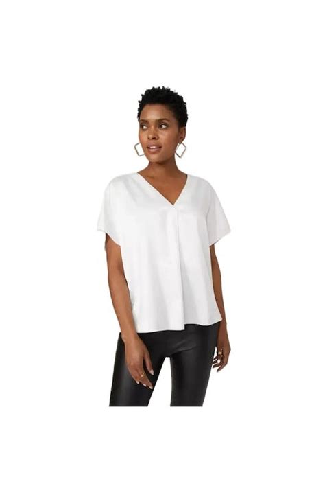 Principles Womensladies Satin V Neck Top Editorialist