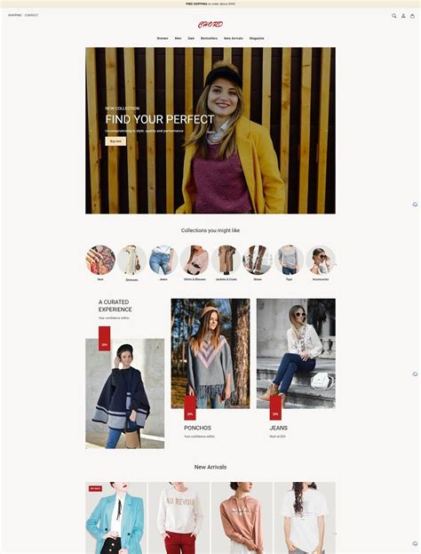 chord shopify theme ecommerce website design gallery and tech inspiration