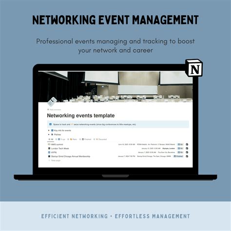 Networking Event Template Notion Marketplace