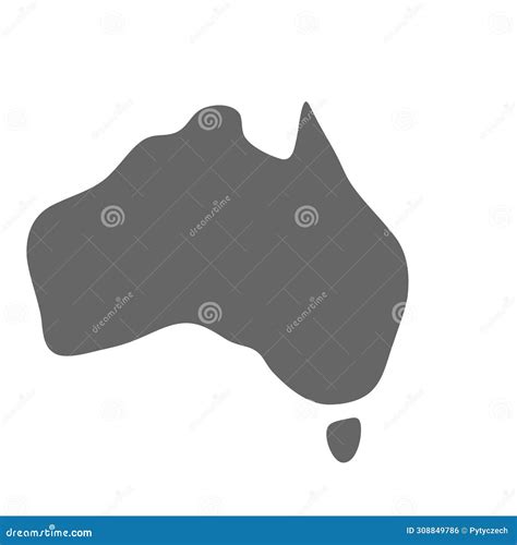 Australia Simplified Vector Map 311986392