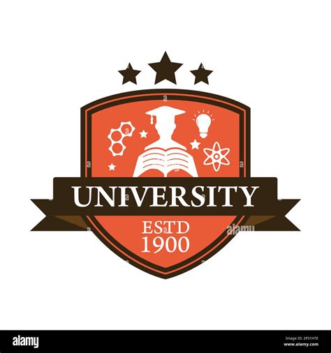 University College School Badge Logo Design Vector Image Education