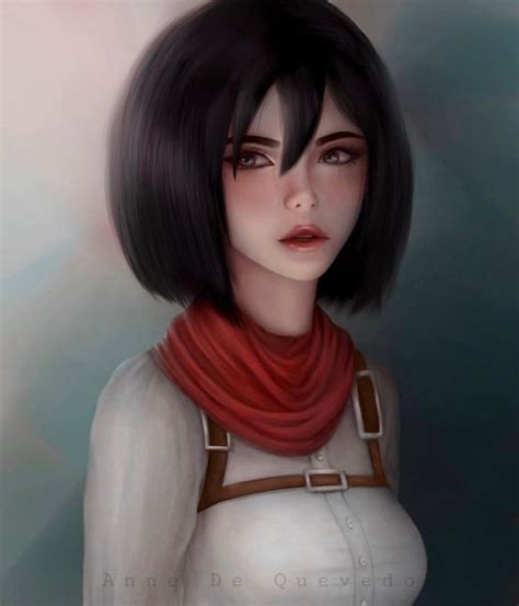 Mikasa Ackerman Fanart By Annedq On Deviantart