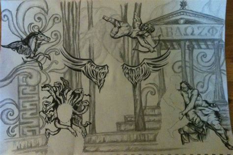 Greek Mythology Mural Plan By Elerig On Deviantart