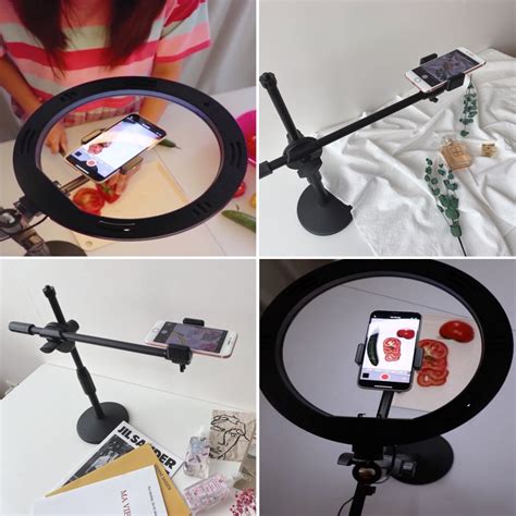 수직 촬영 거치대 유튜브 삼각대 스탠드 항공샷 Led링라이트 스튜디오201 위시버킷