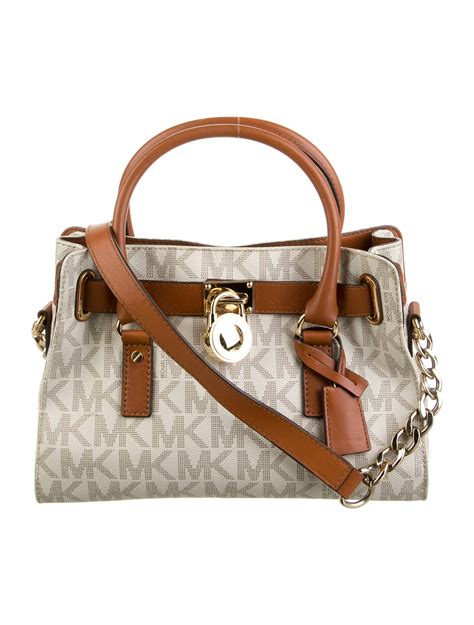 Michael Michael Kors Monogram Tote Bag White Totes Handbags