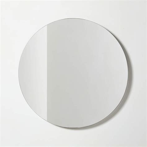 Curve Rectangular Modern Black Wall Mirror 36x48 Reviews Cb2