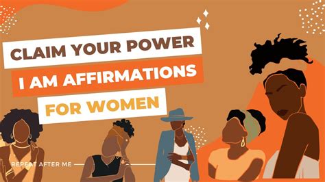 Unleash Your Inner Strength I Am Affirmations For Women Repeat After
