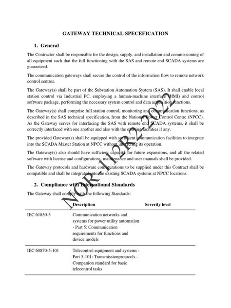 Gateway Specifications Pdf