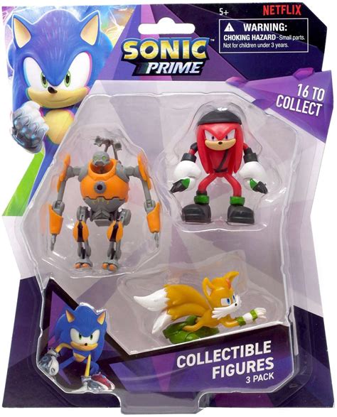 Sonic The Hedgehog Series 1 Knuckles Tails And Eggforcer Mini Figure 3 Pack