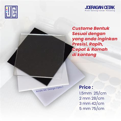 Jual Akrilik Laser Cutting Custom Acrylik Bening Putih Susu Potong