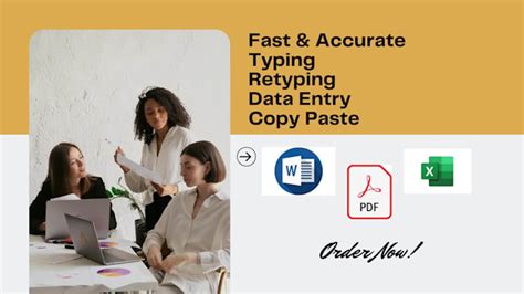 Do Fast And Accurate Typing Retyping And Data Entry By Hina Asad321 Fiverr