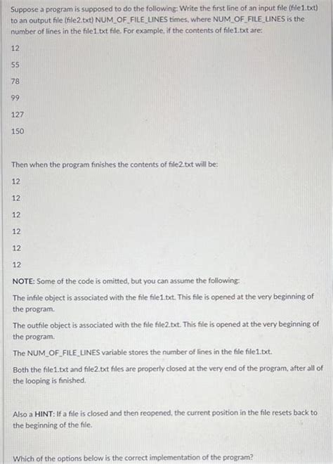 solved suppose a program is supposed to do the following