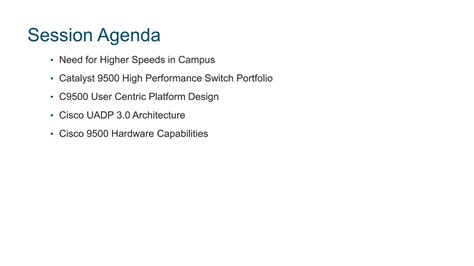 Techwisetv Workshop Cisco Catalyst 9500 Series High Performance Switch