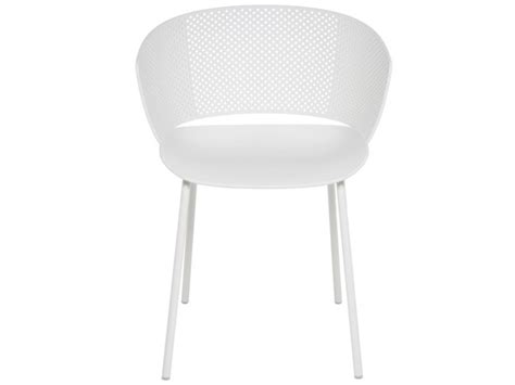 Chaise Moderne Avec Accoudoirs En Polypropylène Et Métal Nova Couleur