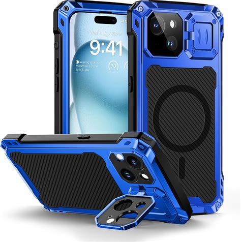 Lanhiem For Iphone 15 Metal Case Built In Camera