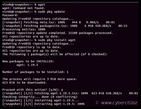 Freebsd Install Wget Utility To Download Files From Internet Nixcraft