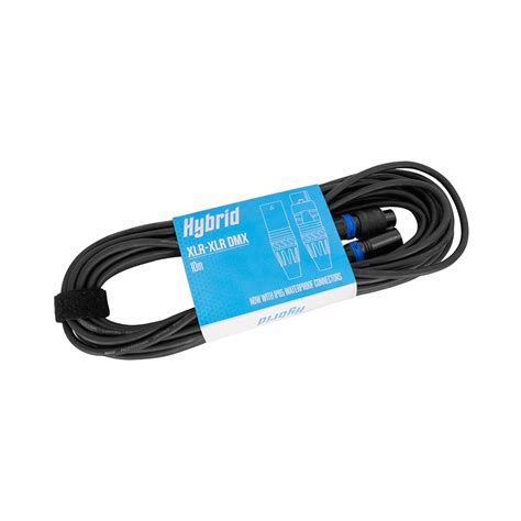 Hybrid Xlr Male Xlr Female Dmx Lighting Cable Waterproof Connectors 10m