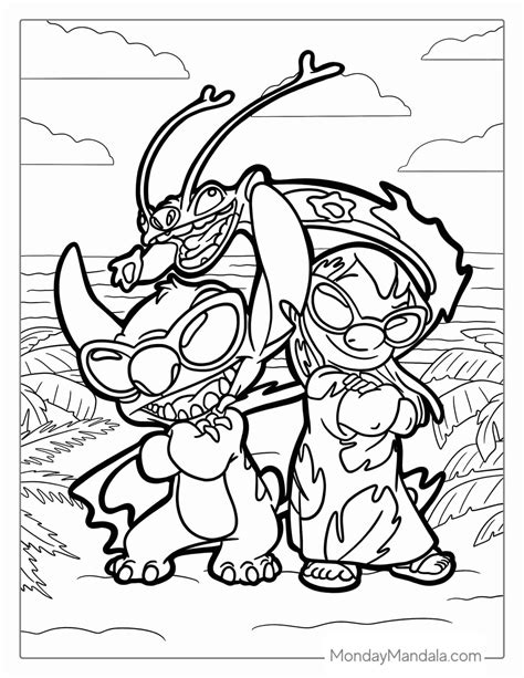 42 Lilo And Stitch Coloring Pages Free Pdf Printables