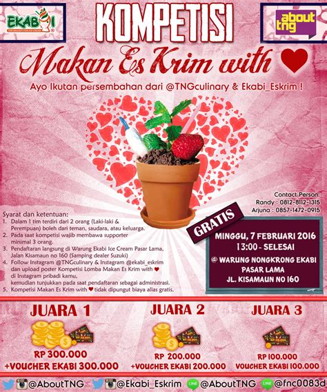 Kompetisi Makan Es Krim With Love About Tangerang