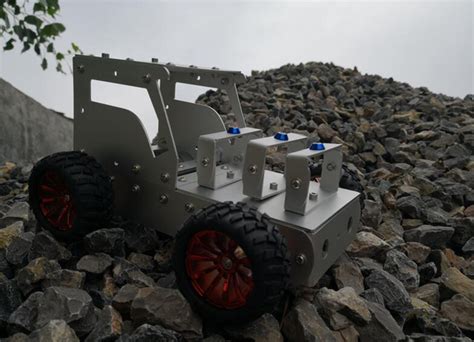 Diy Tractor Aluminous Smart Rc Robot Car Chassis Base Kit