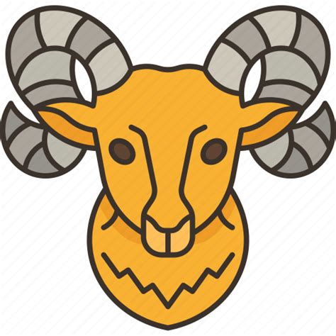 Sheep Ram Head Horn Wild Icon Download On Iconfinder