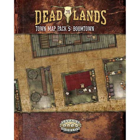 Savage Worlds Rpg Deadlands The Weird West Map Pack 5 Boomtown