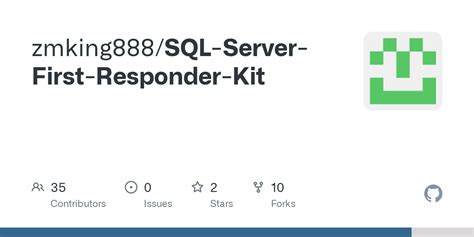 Github Zmking888sql Server First Responder Kit
