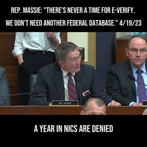 Rep Massie Theres Never A Time For E Verify We Dont Need Another
