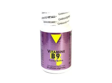 Vitall Vitamine B9 Quatrefolic 400 µg 60 Gélules Parapharmacie En