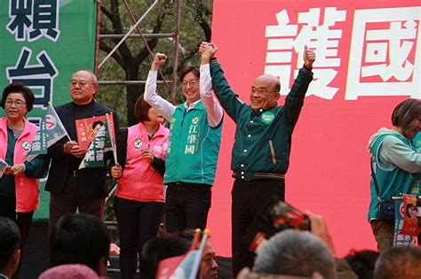 蘇貞昌到台中為江肇國站台輔選（1）圖 中央通訊社 Line Today