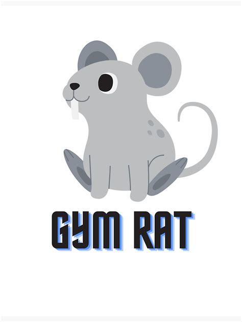 Gym Rat Sticker For Sale By Noxfox64 Redbubble