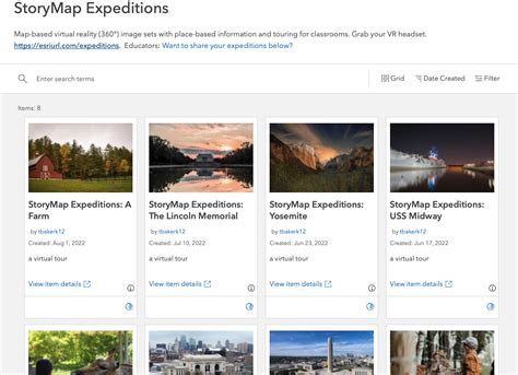 Storymap Vr Expeditions Esri Community