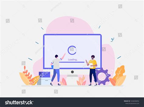 Vector Illustrationsystem Update Concept Showing People Stock Vector Royalty Free