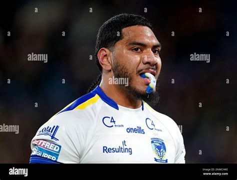 Warrington Wolves Thomas Mikaele During The Betfred Super League Match At The John Smiths