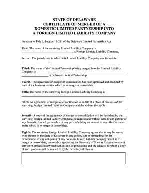 Fillable Online Corp Delaware Partnership Certificate Form Fax Email