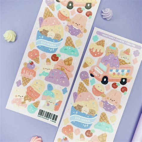 단종할인 아이스크림 다꾸 씰스티커ㅣ여름스티커ㅣ문구 아이디어스