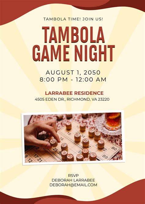 Free Game Night Party Invitation Template To Edit Online