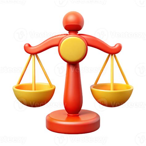 3d Rendered Scale Of Justice Icon 52554788 Png