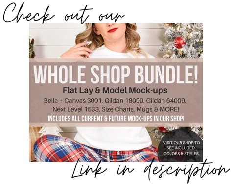Bella Canvas 3001 Size Chart 3001 Mockup Unisex Size Chart Etsy
