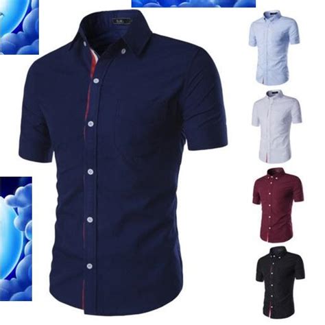 Fesyen Baju Lelaki Terkini Kemeja Kasual Ringkas Buat Lelaki Dalam