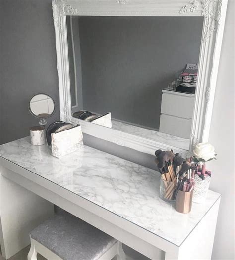 Arifeen Marble Transform Your Space With An Ikea Vanity Table