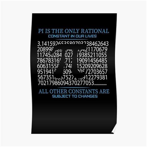 Pi Is The Only Rational Constant In Our Lives All Other Constants Are