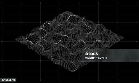 Fui Gui 3d Vector Landscape Scan Grid Abstract Futuristic Background