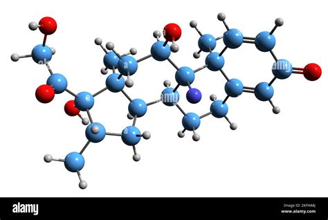 3d Image Of Dexamethasone Skeletal Formula Molecular Chemical