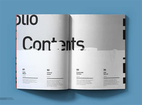 Portfolio Volume 4 Visualizing Architecture Booklet Design Table