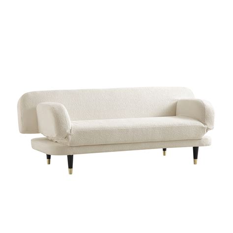 Solna 2 Seater Sofa Bed Beige Boucle Daals