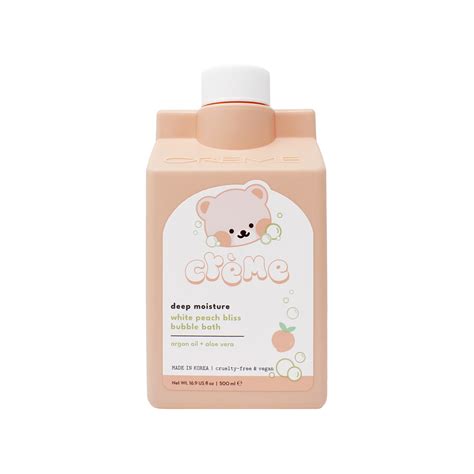 Boba Bears Deep Moisture Bubble Bath White Peach Bliss The Crème