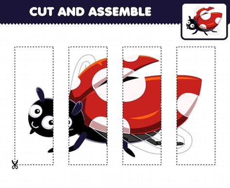 Juego Educativo Para Niños Práctica De Corte Y Ensamblaje De