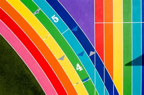 Nike Paints Los Angeles Running Track In Pride Flag Colours