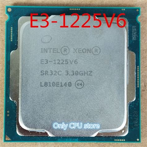 intle E3 1225V6 3.3GHz Quad Core processors Computer CPU E3 1225 V6 ...